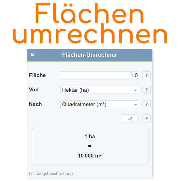 Fl che Umrechnen Hektar Quadratmeter Ar