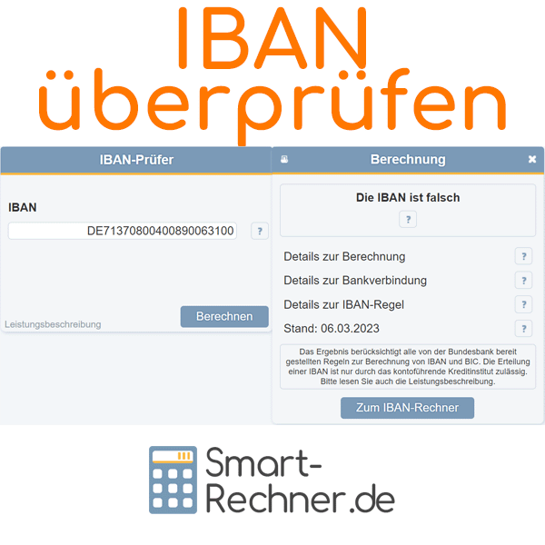 IBAN Pr fer F r In Und Ausl ndische IBAN Nummern IBAN Pr fer F r In Und Ausl ndische IBAN Nummern