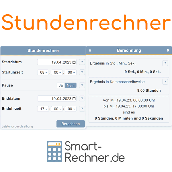 Seite Diakritisch Single Stunden Berechnen Schick berholen Visa