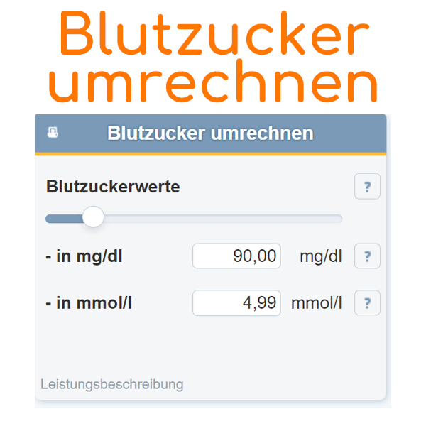 Blutzuckerwerte Umrechnen